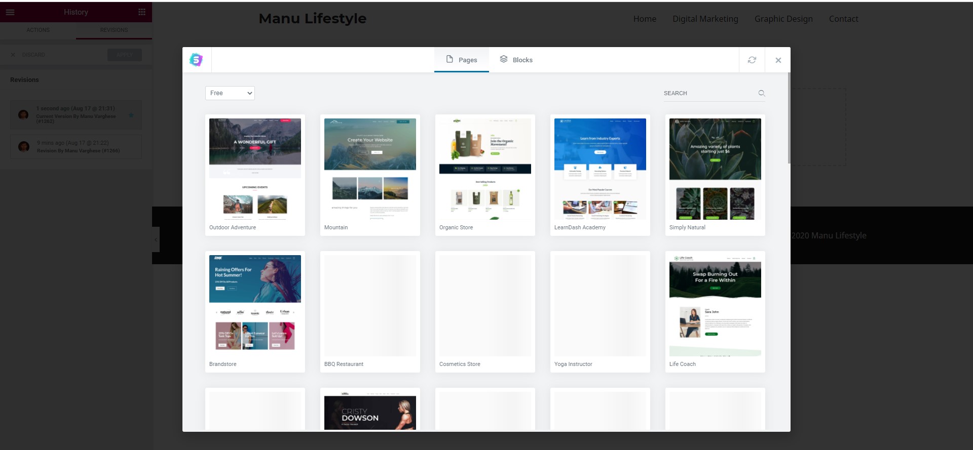 Create Website With WordPress - Manu Lifestyle